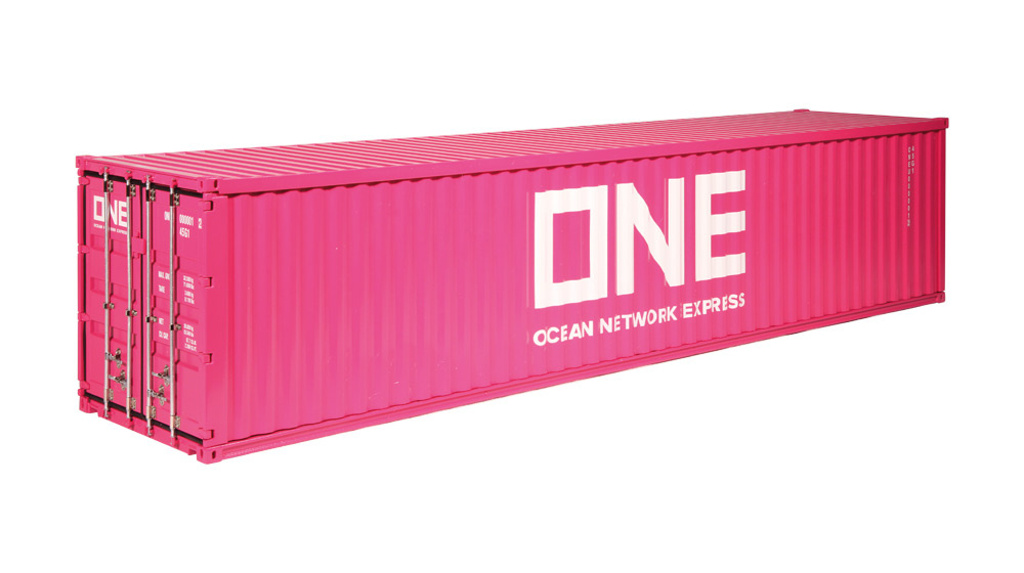 Seefracht Container 40ft ONE magenta Modell von NZG 1:18 | MA67902