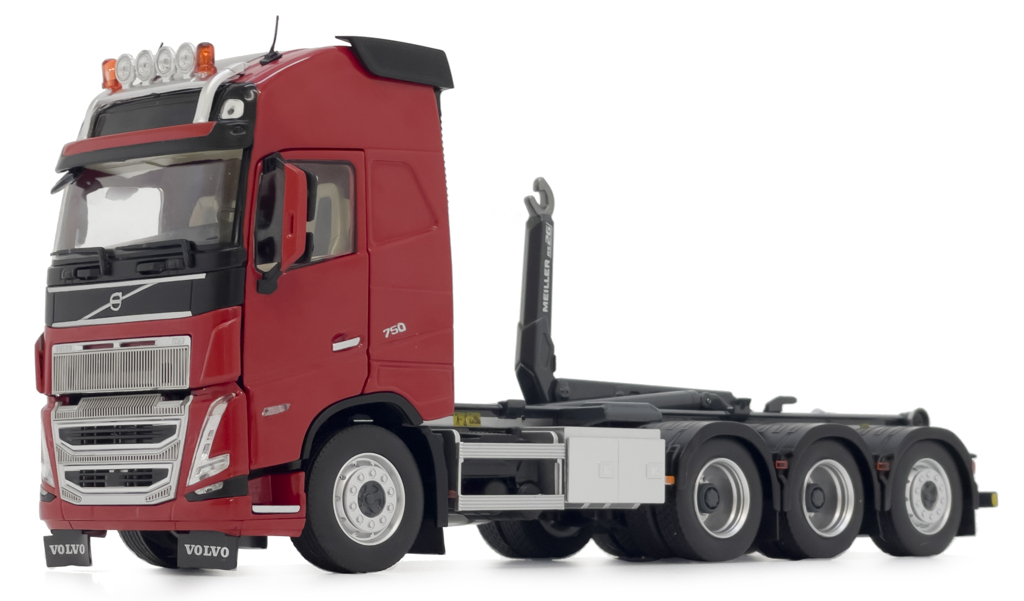 Volvo FH5 Lkw mit Hakenlift rot Modell von MarGe Models 1:32 | MA66867